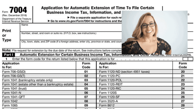 Form 7004 Automatic Tax Extensions Archives - Bette Hochberger, CPA, CGMA