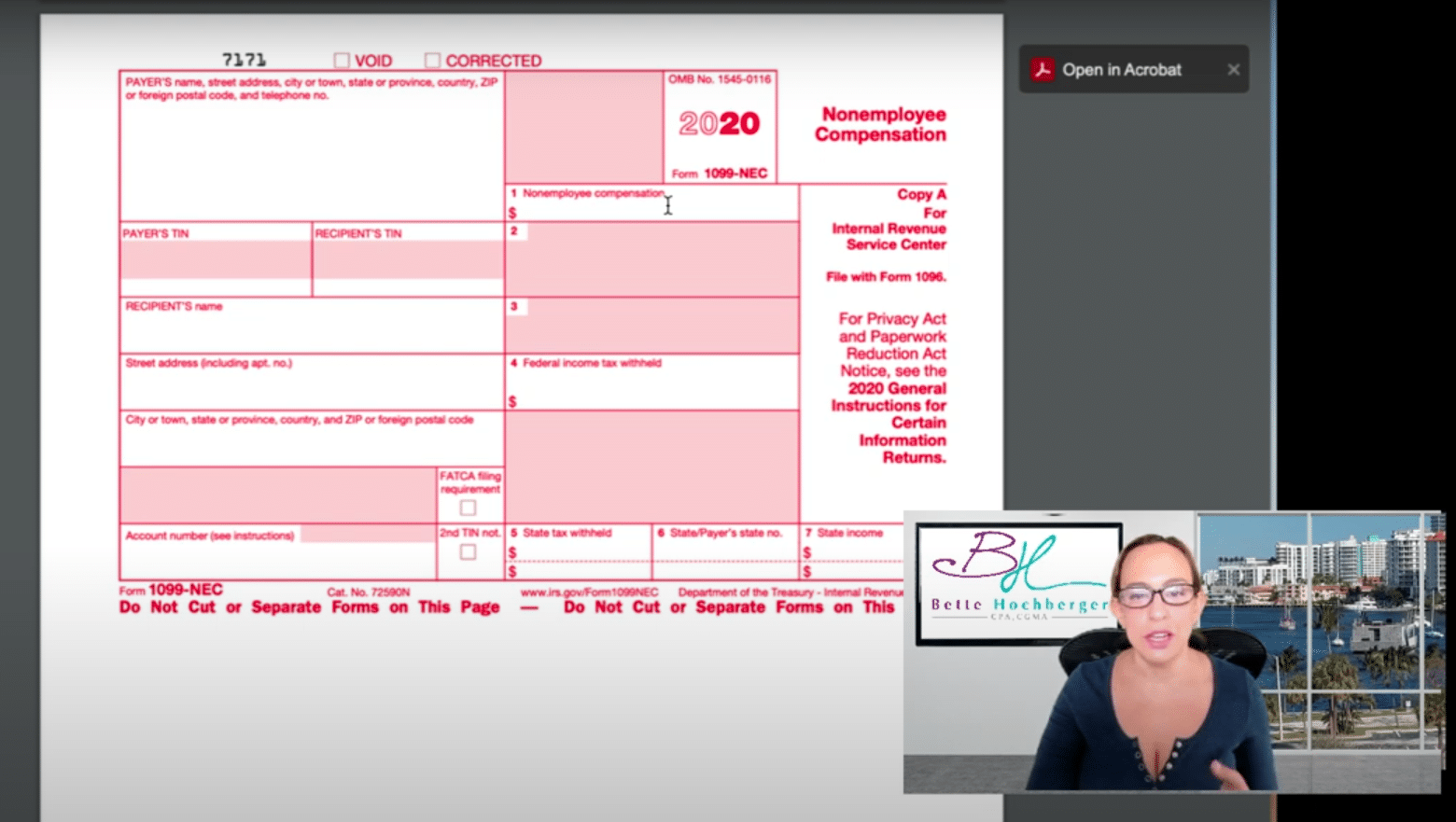 Form 1099 Archives Bette Hochberger CPA CGMA