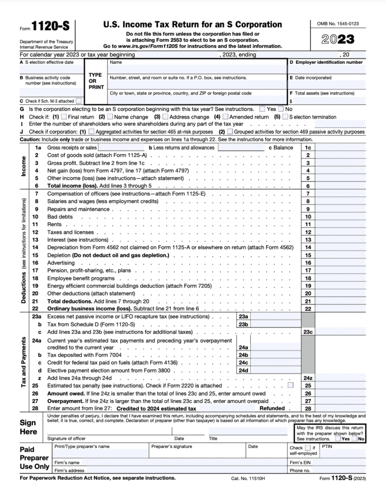 1120S Guide for S Corps - Bette Hochberger, CPA, CGMA